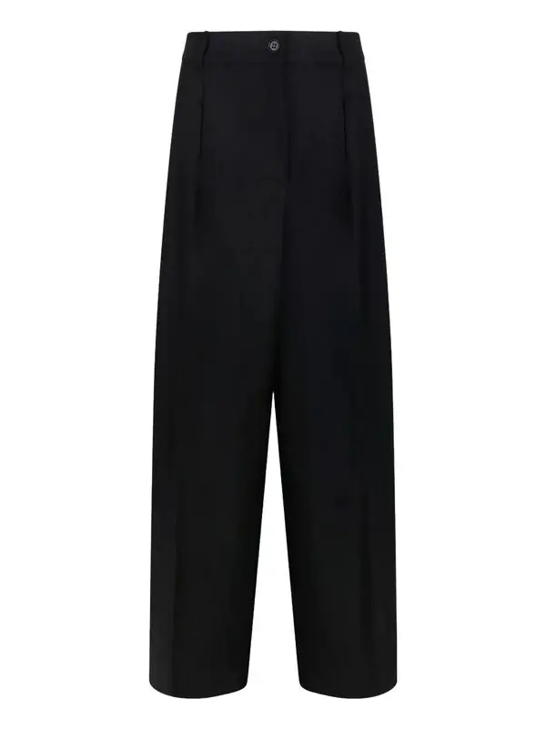 P.a.r.o.s.h Pleated Button-fastening Trousers - Black