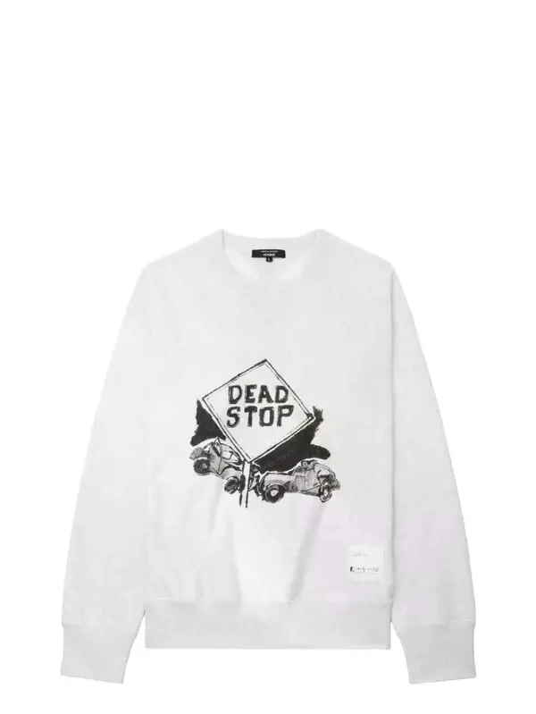 Comme Des Garçons Graphic Print Sweatshirt - White