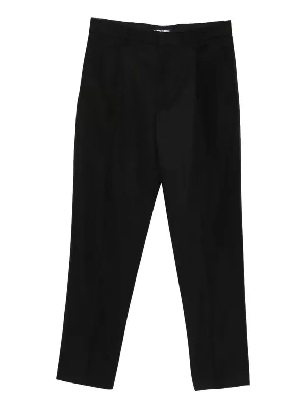 Jacquemus Pleated-front Trousers - Black