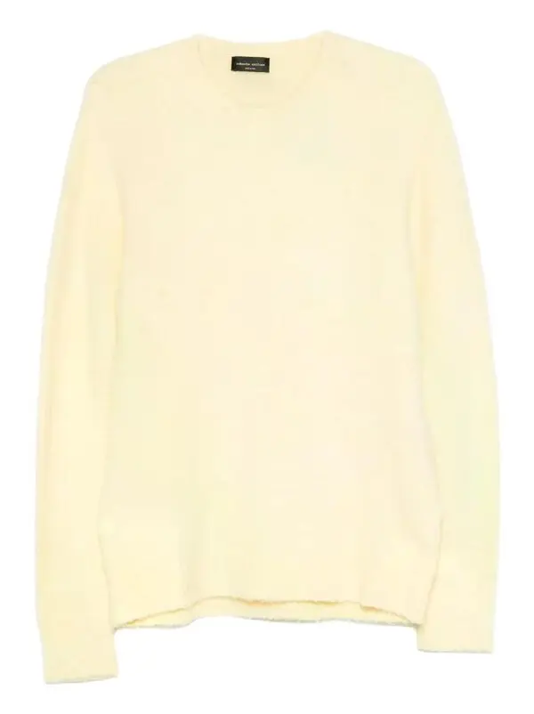ROBERTO COLLINA Crew-neck Sweater - Yellow