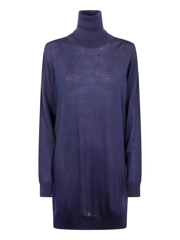 Liviana Conti Isa Turtleneck Sweater - Blue