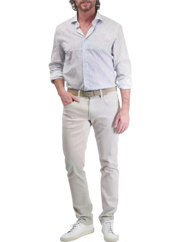 Fedeli Floral-pattern Shirt - Grey