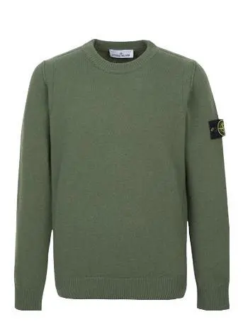Stone Island Logo Sweater - Khaki