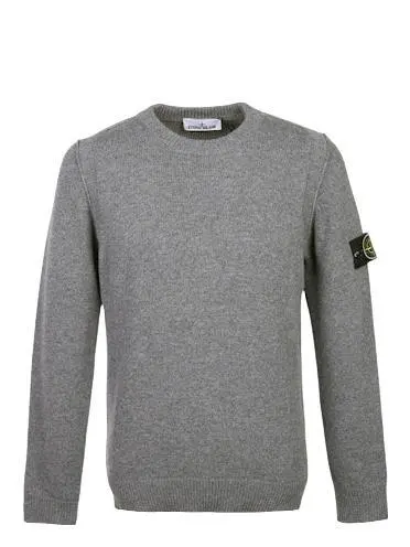 Stone Island Lambswool Crewneck Sweatshirt - Gray