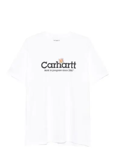 Carhartt Wip Short Sleeve Label Script T-shirt - White