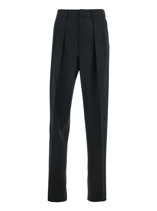 TOM FORD High-waisted Wool Pants - Black