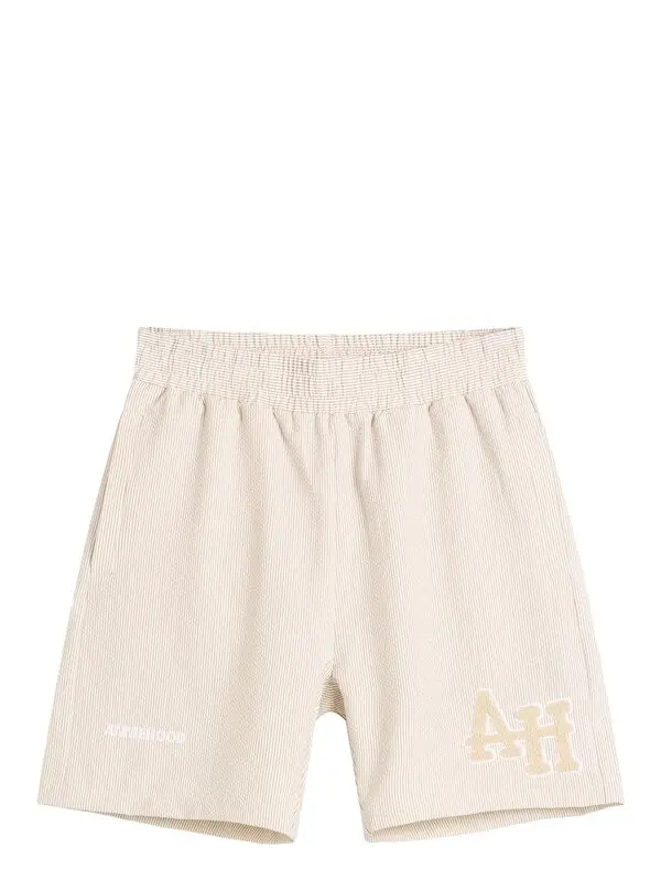 ANNIE HOOD College Seersucker Shorts - Beige
