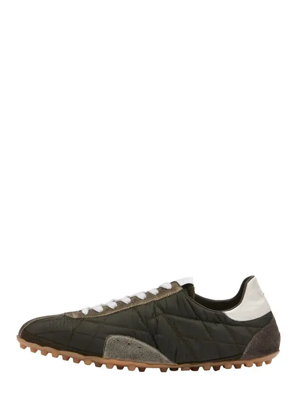 MAISON MARGIELA Sprinters Low Top Sneakers - Dark Green/white/grey