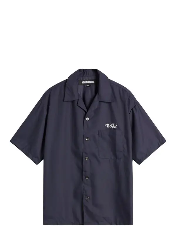 NEIGHBORHOOD Solid Hawaiian Shirt - Navy