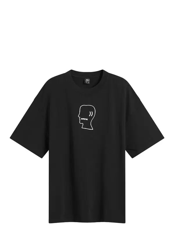 BRAIN DEAD Logo Head T-shirt - Black