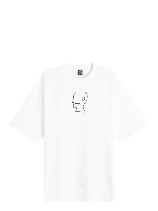 BRAIN DEAD Logo Head T-shirt - White