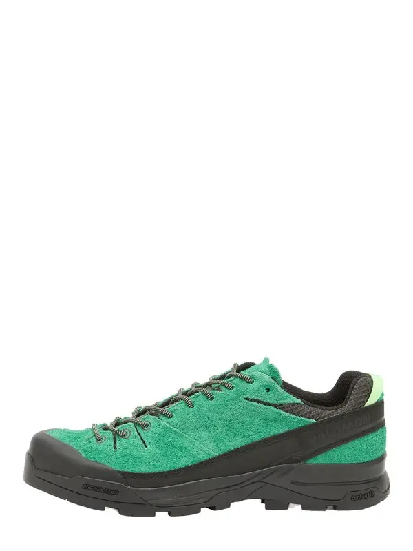 SALOMON X-alp Suede Sneaker - Black/parakeet/patina Green