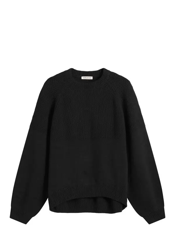 You Must Create Bellow Sleeve Knit - Black