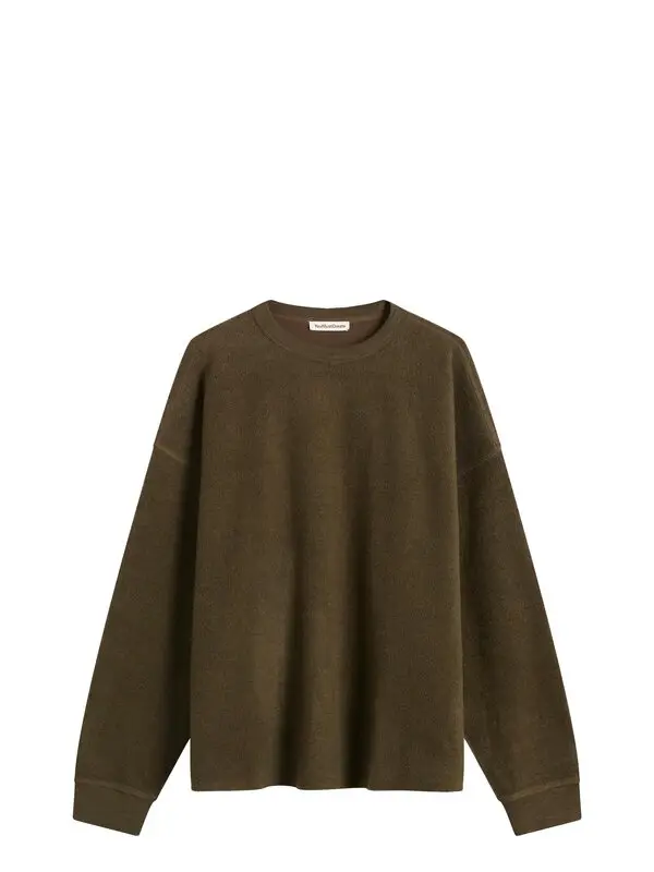 You Must Create Studio Wool Blend Sweatshirt - Dark Green