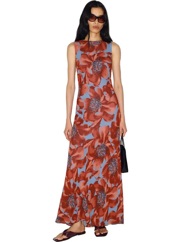 REFORMATION Prescott Maxi Dress - Blue