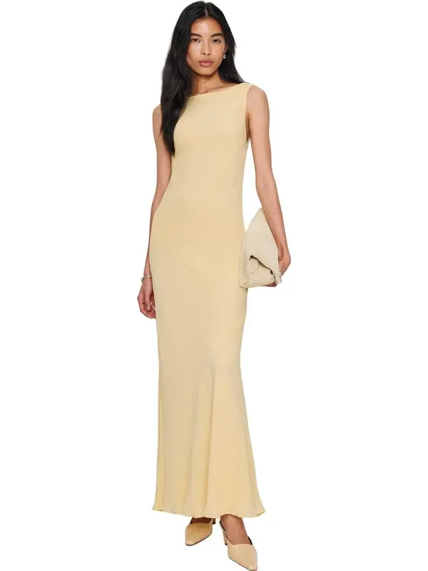 REFORMATION Prescott Maxi Dress - Yellow