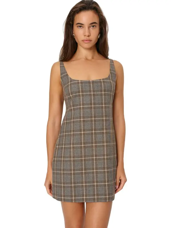REFORMATION Elinda Mini Dress - Brown
