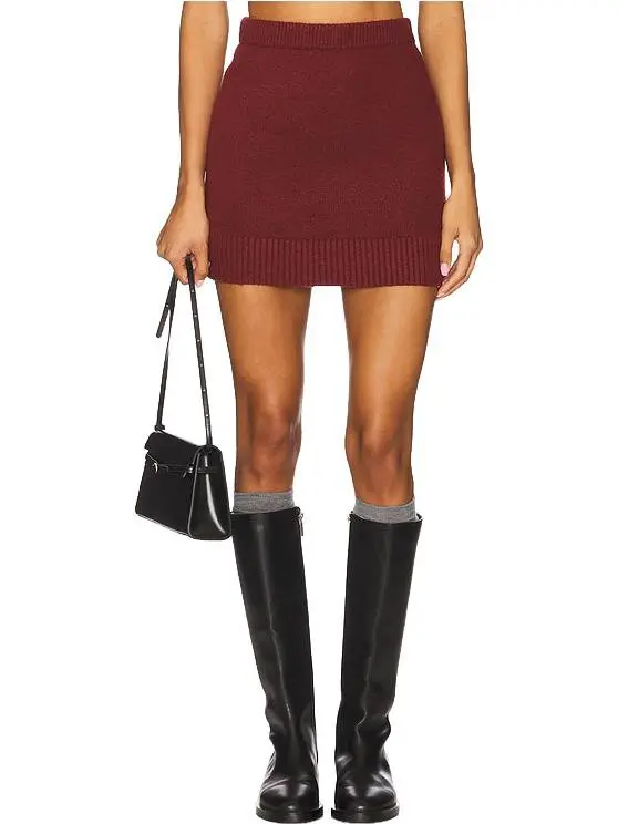 ELODIE THE LABEL Sana Mini Skirt - Red