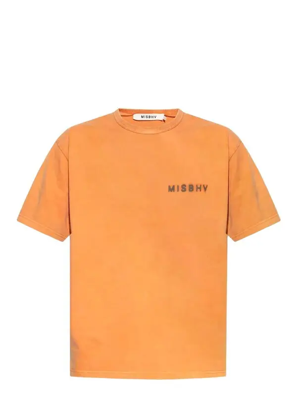 MISBHV Logo-print Cotton T-shirt - Orange