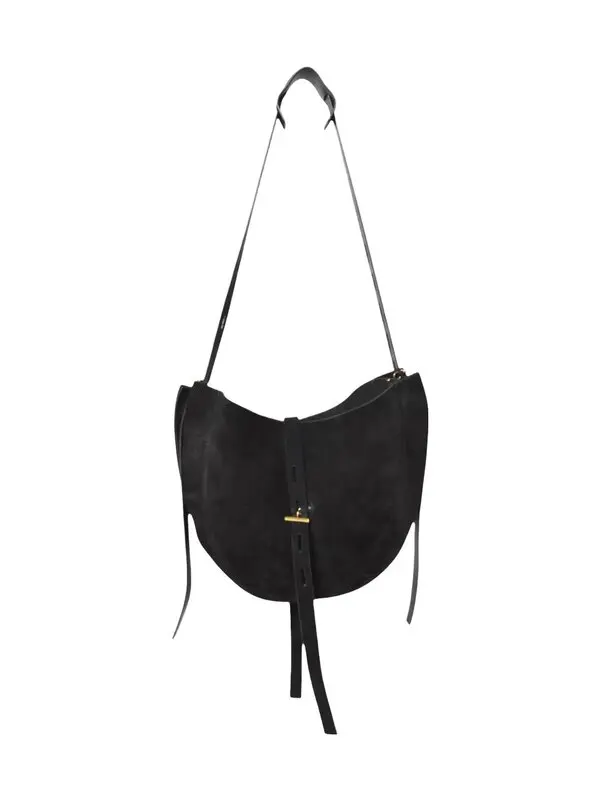 MINOBOSSI Lizzie Suede Shoulder Bag - Black