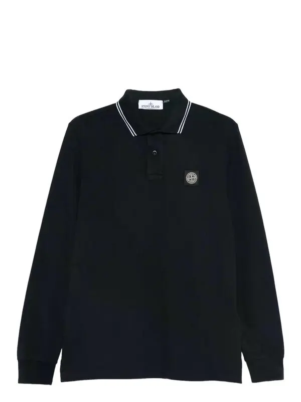 Stone Island Long-sleeve Polo Shirt - Blue