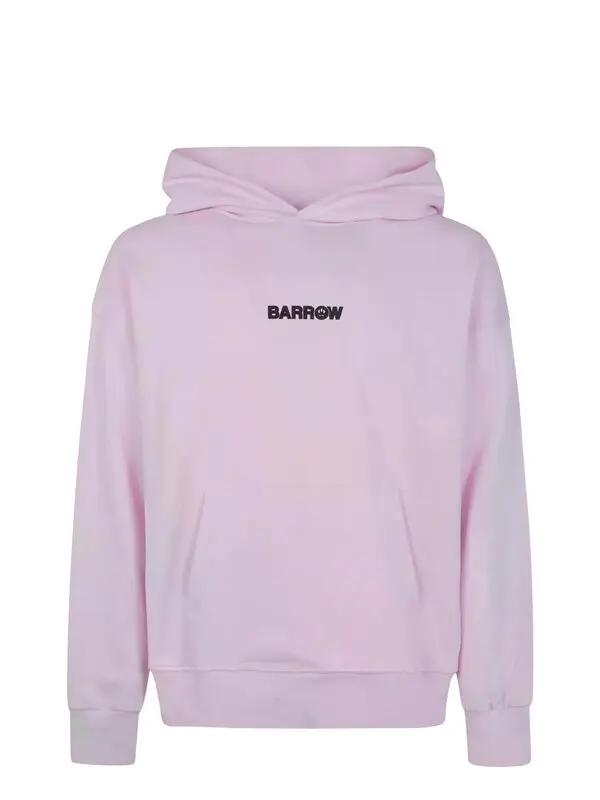 BARROW Teddy-print Hoodie - Pink