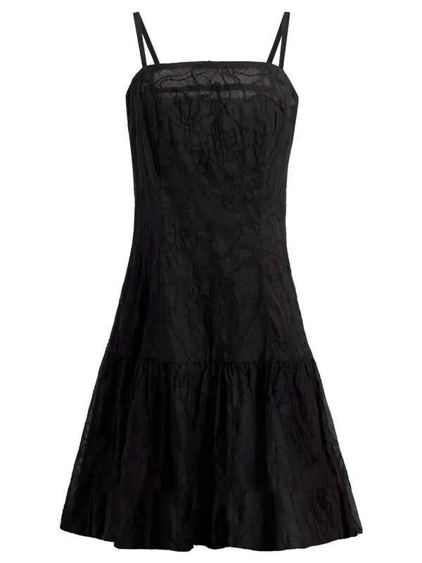 MARIE OLIVER Anita Embroidered Dress - Black