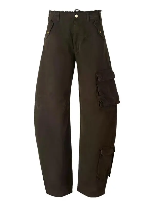 DARKPARK Rosalind Frayed Pocket Trousers - Brown