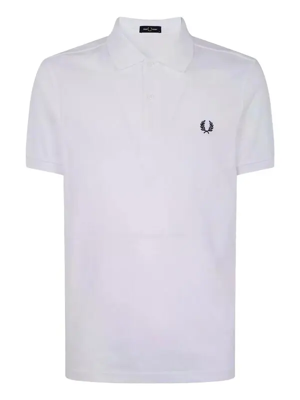 Fred Perry Laurel Wreath-embroidered Polo Shirt - White