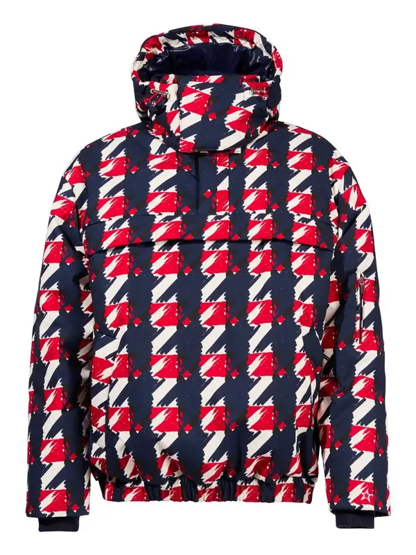 Perfect Moment Thom Pullover Ski Jacket - Navy-white-red