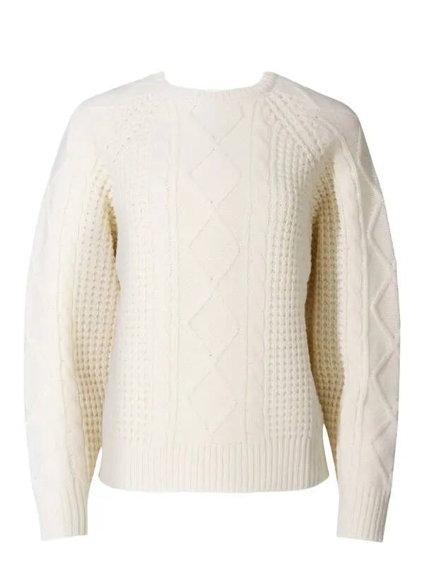 Perfect Moment Crystal Merino Wool Sweater - Cream