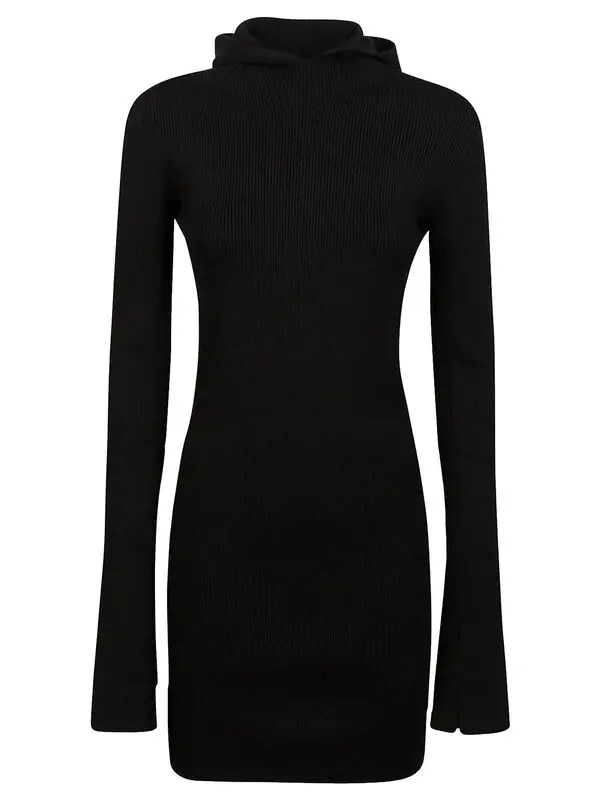 Fendi Wool Blend Short Dress - Black