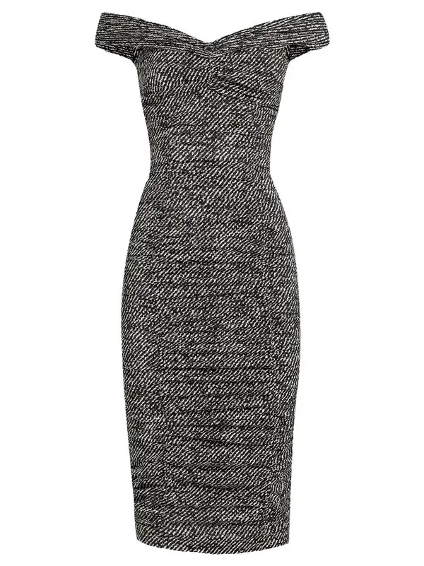 Dolce & Gabbana Silk Midi Dress - Grey