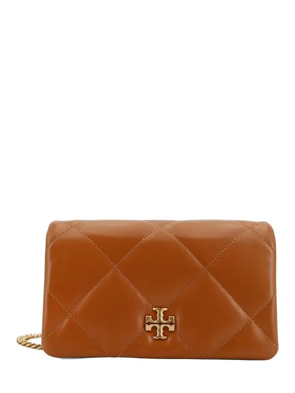 Tory Burch Kira Matelassé Leather Shoulder Bag - Brown