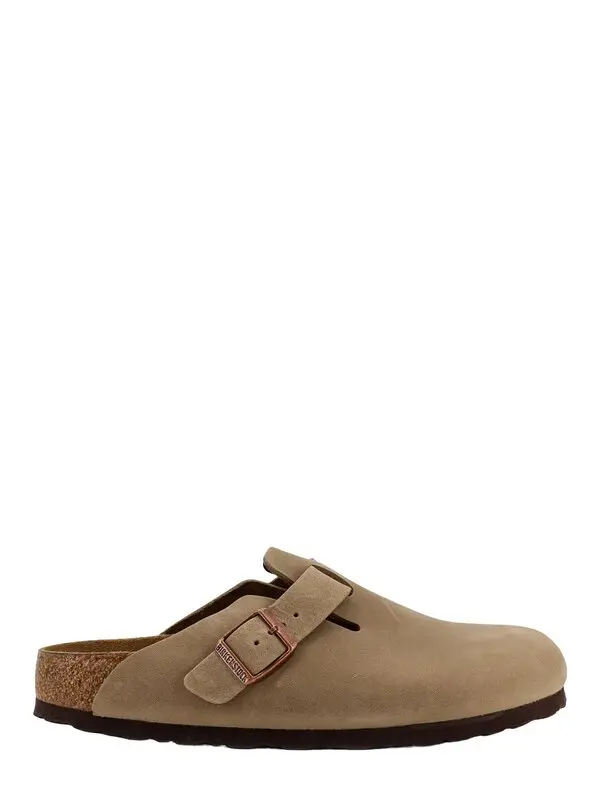 BIRKENSTOCK Boston Bs Leather Mule - Beige