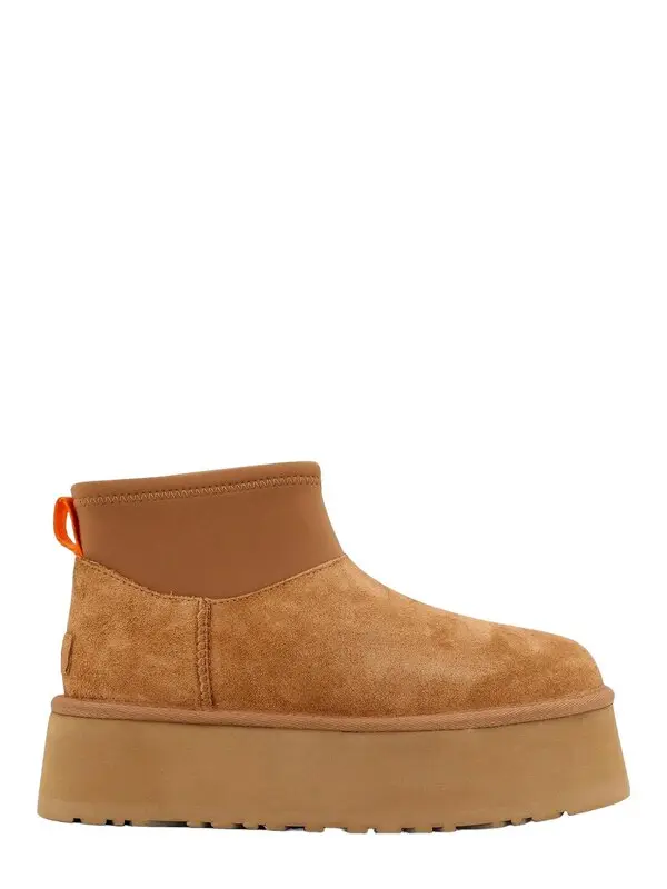 UGG Classic Mini Dipper Suede Ankle Boots - Brown