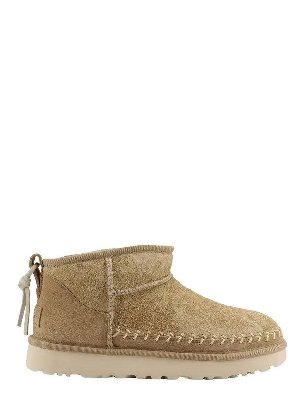 UGG Classic Ultra Mini Ankle Boots - Beige