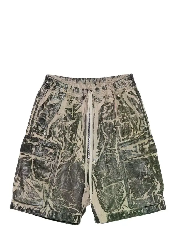 Rick Owens Washed Cargo Shorts - Black