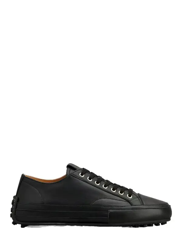 TOD'S Leather Lace-up Sneakers - Black