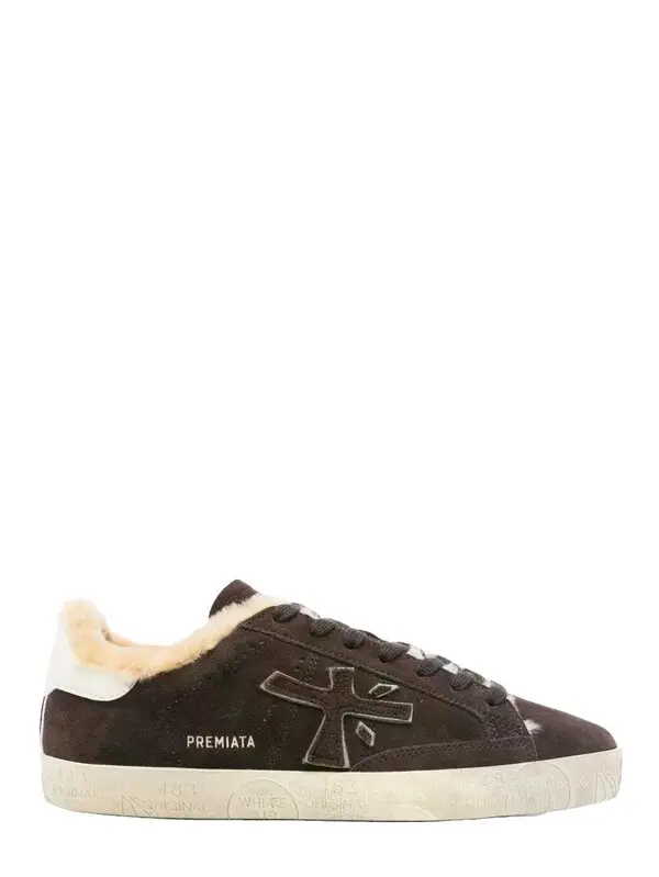 Premiata Steven Lined Sneakers - Brown