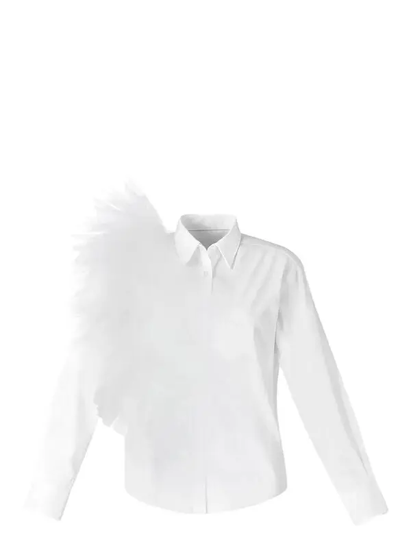 Alchemy Fashions Long-sleeve Embellished Shirt - White