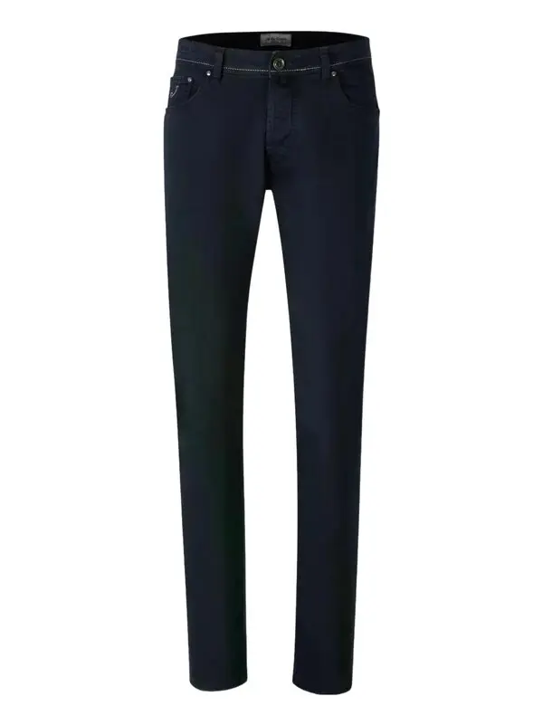 Jacob Cohen Embroidered Straight Leg Jeans - Blue