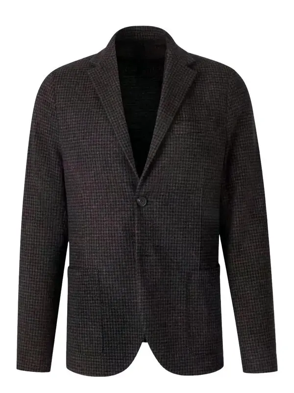 Harris Wharf London Houndstooth Single-breasted Blazer - Brown