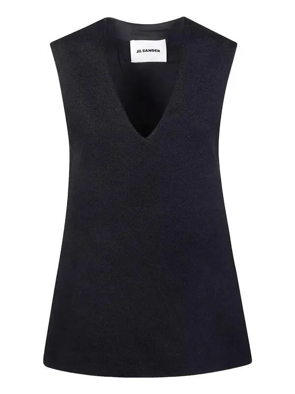 JIL SANDER Tank Top - Black