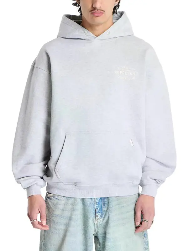 REPRESENT Owners Club Stamp Cotton Hoodie - Grey