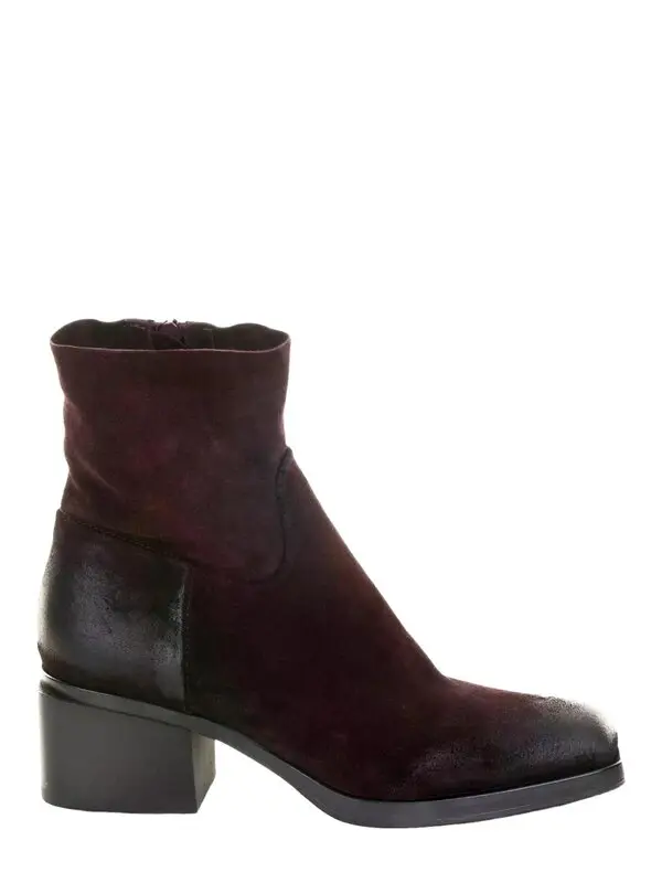 Elena Iachi 40mm Suede Block-heel Boots - Red