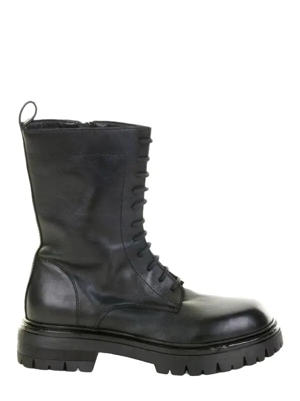 Elena Iachi Lace-up Combat Boots - Black