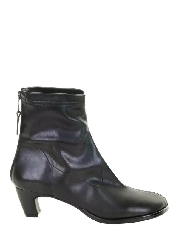 Elena Iachi 50m Leather Ankle Boots - Black