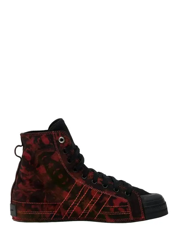 Y3 Nizza Hi Tie-dye High-top Sneakers - Black