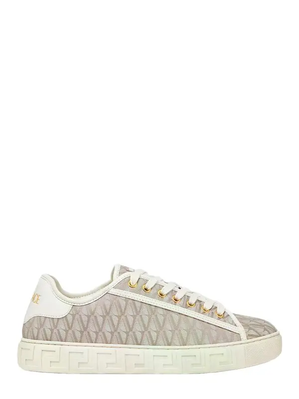 Versace Greca-pattern Sneakers - Neutrals
